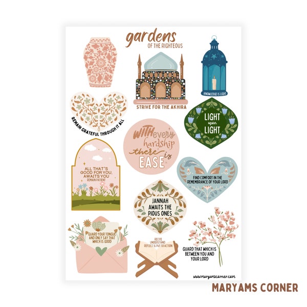 Islam Stickers Journal - Etsy