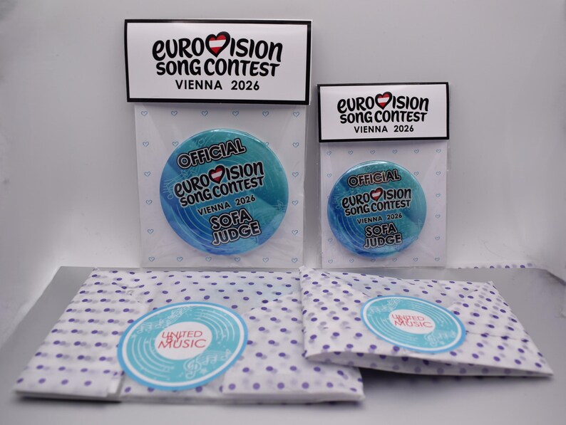 1 X Eurovision Song Contest 2026 Badge 'official Sofa Judge ...