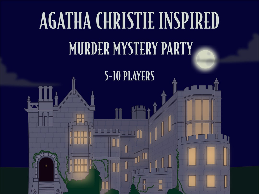 Agatha Christie Inspired Murder Mystery Party Game for 5-10 Players ...