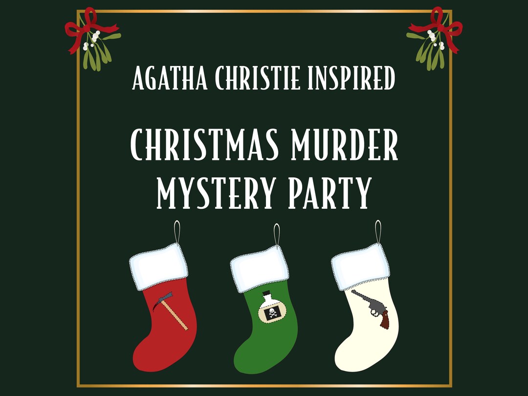 Christmas Murder Mystery Party Game - Agatha Christie Inspired - 5-15 ...