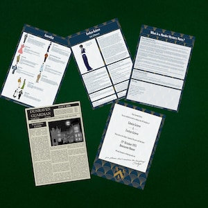 Clue Inspired Murder Mystery Party Game for 5-10 Players - Death at ...