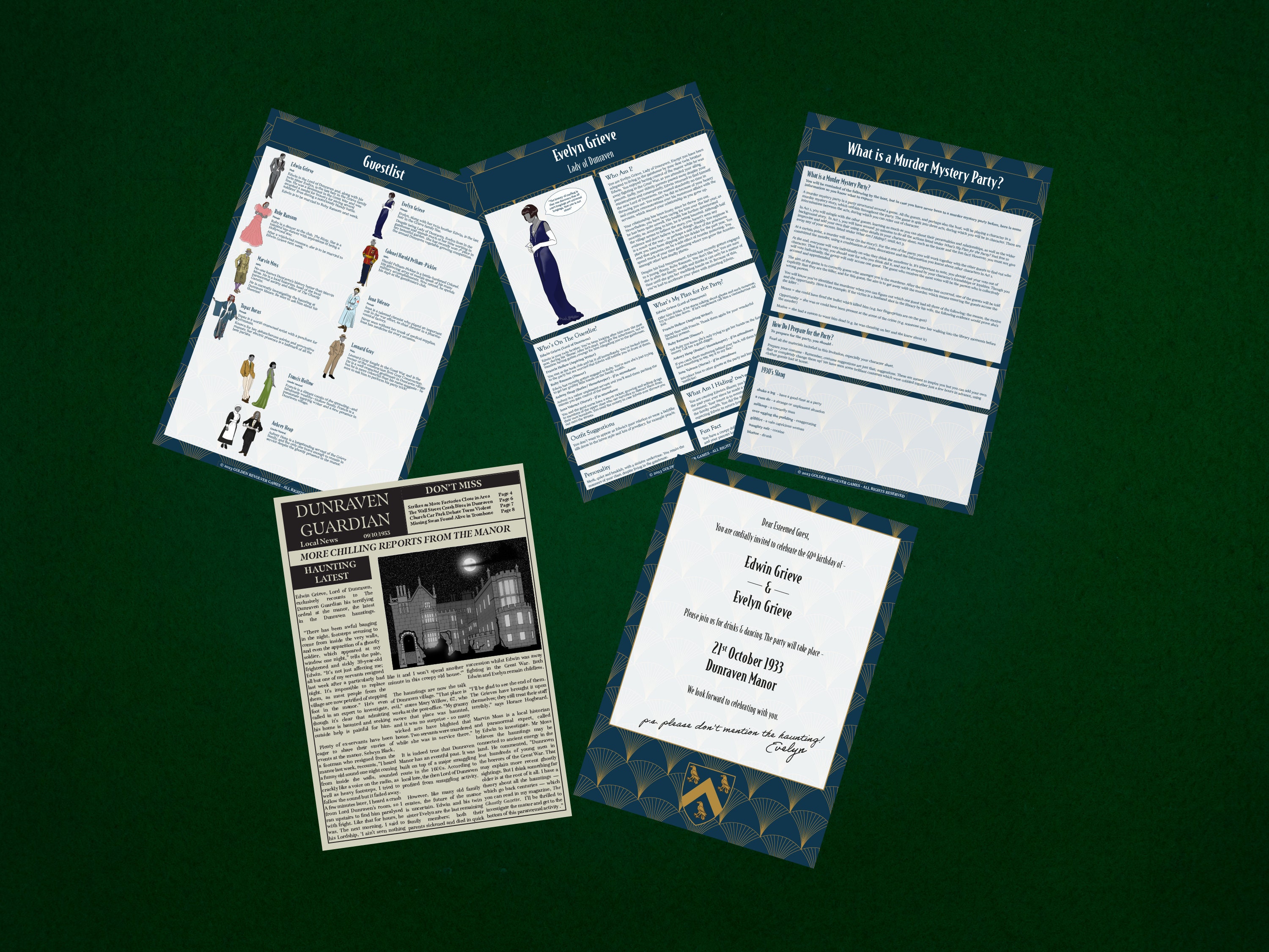 Clue Inspired Murder Mystery Party Game for 5-10 Players - Etsy
