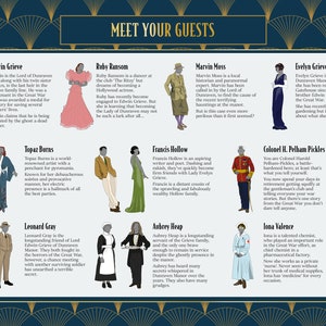 Clue Inspired Murder Mystery Party Game for 5-10 Players - Death at ...