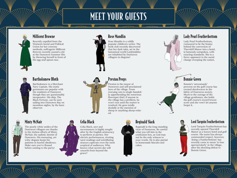 Clue Inspired Murder Mystery | Expansion Pack up to 20 Players ...