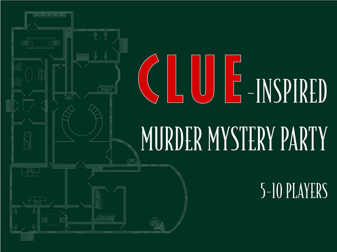 Clue Inspired Murder Mystery Party Game for 5-10 Players - Death at Dunraven Manor - Instant ...