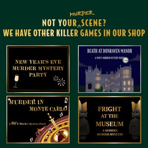 Murder Mystery Game | 6-15 Characters | 1920s Speakeasy Theme | Instant ...