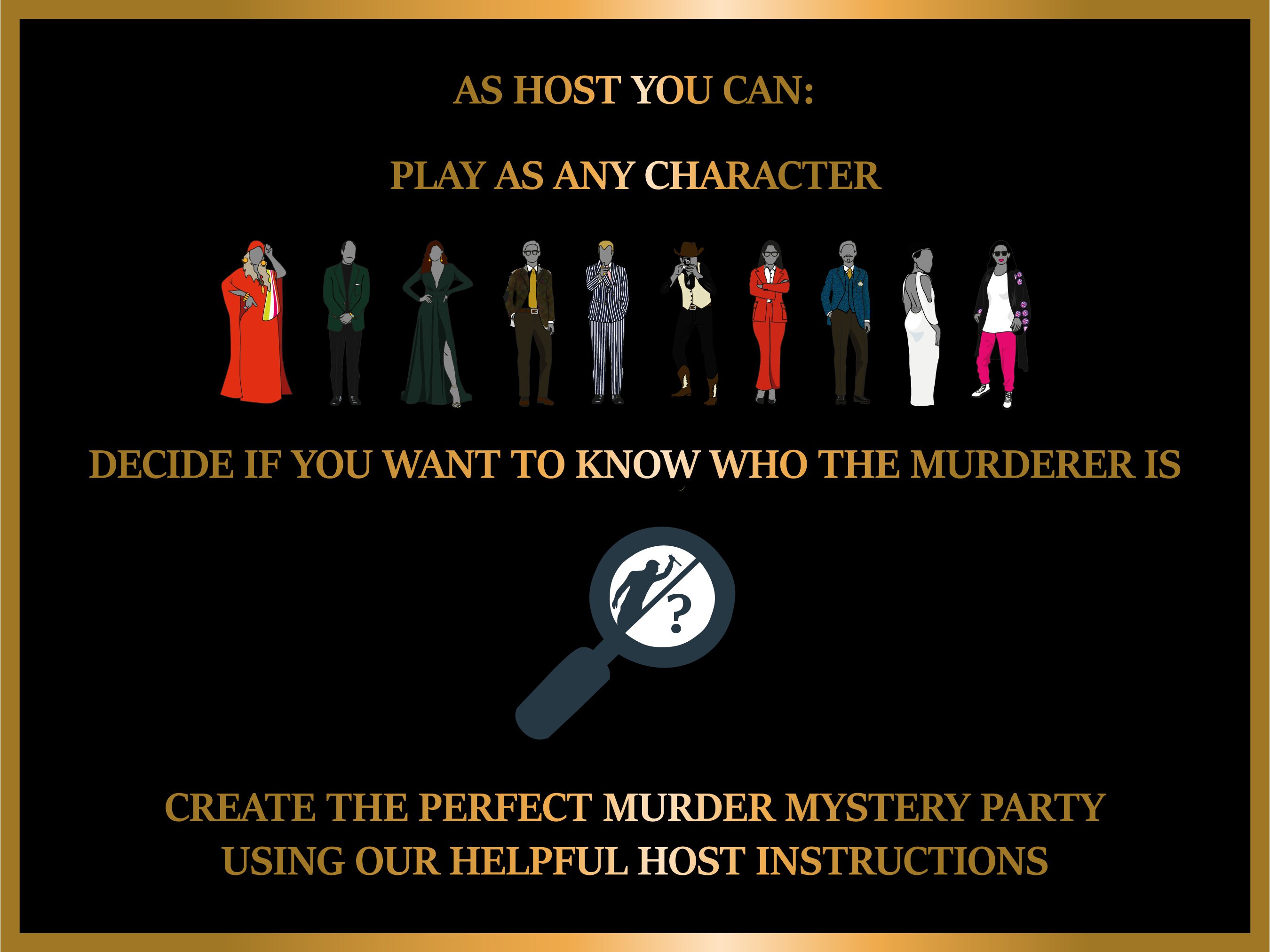 Clean Murder Mystery Game for 10-20 Players Fright at the - Etsy