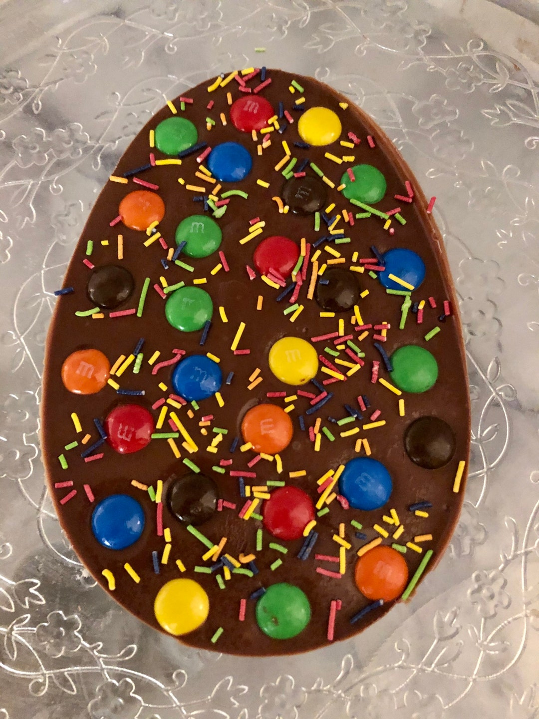 Decorated Flat Slab Chocolate Easter Eggs - Etsy