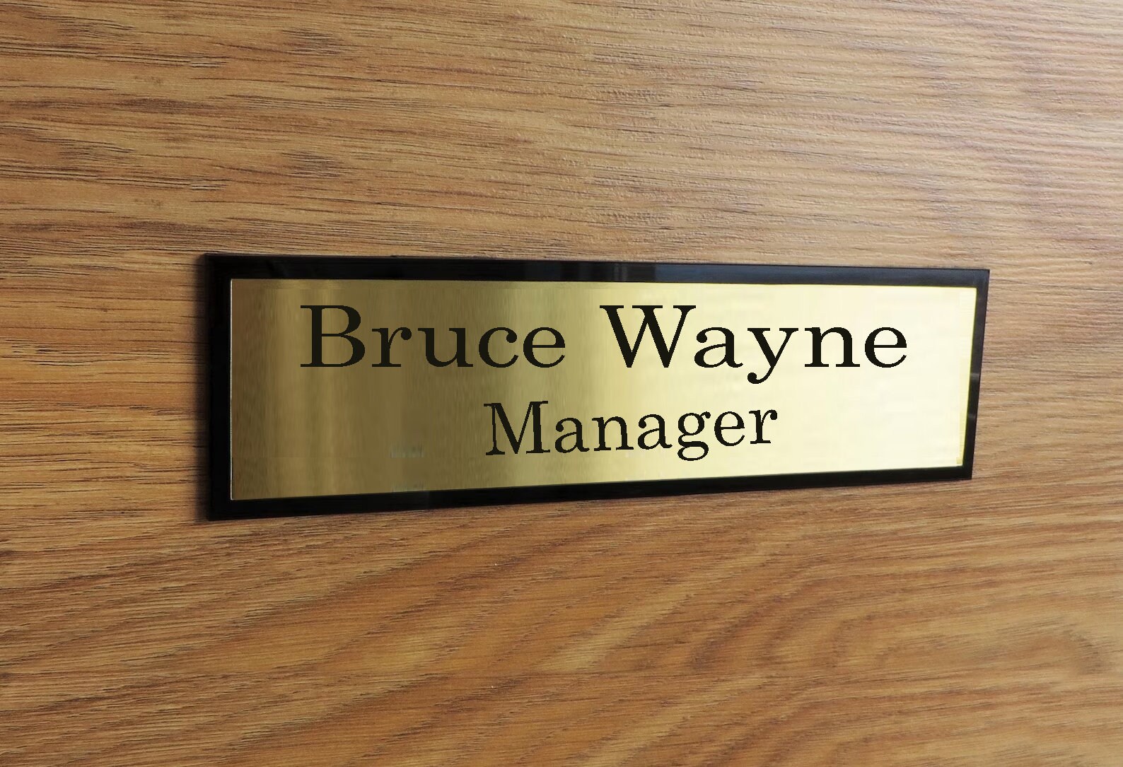 Personalized Acrylic Door Sign for Office | Wall Name Plate With ...