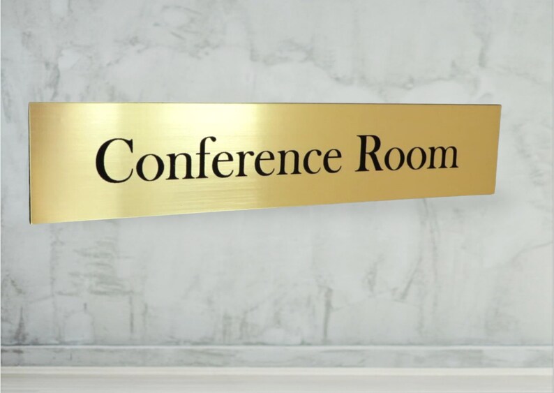 Custom Engraved Wall Name Plate, Customizable Office Door Sign ...