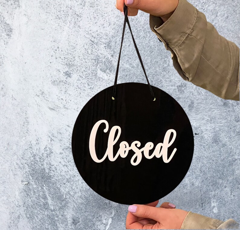 Open Closed Door Sign | Double Sided Open Sign | Double Sided Open ...