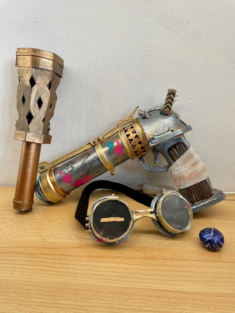 Jinx Full Set of Accessories-zap, Flare/torch and Goggles (inspired by ...