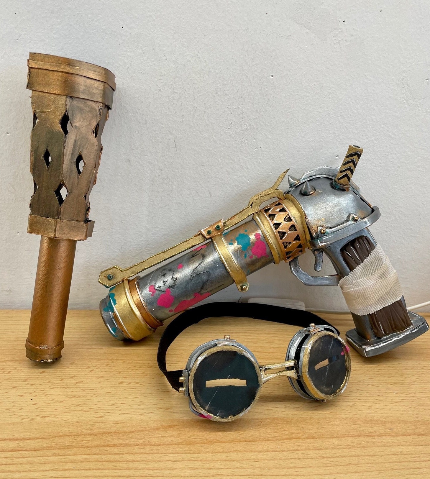 Jinx Full Set of Accessories-zap, Flare/torch and Goggles (inspired by ...