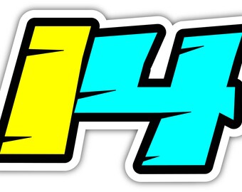 Motorcycle Numbers Decals - Etsy