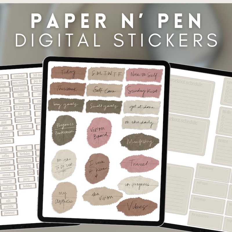 Ripped Page Stickers - Etsy
