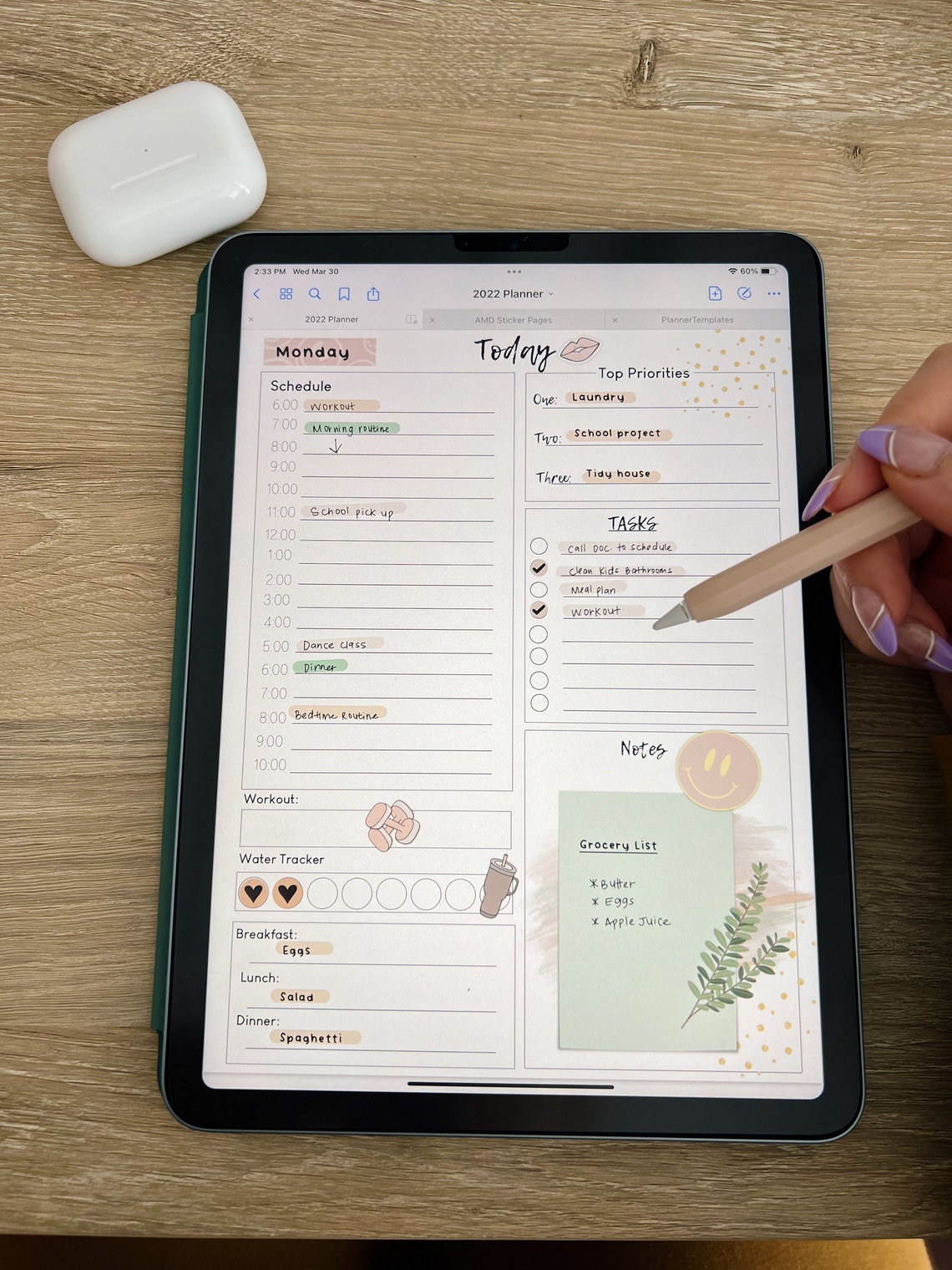 Digital Daily Planner Templates by Allie Marie Digital - Etsy