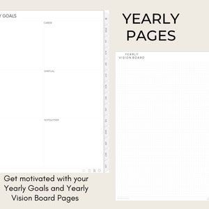 2023 2024 Mid Year Digital Planner, Portrait, Dated Weekly, Monthly ...