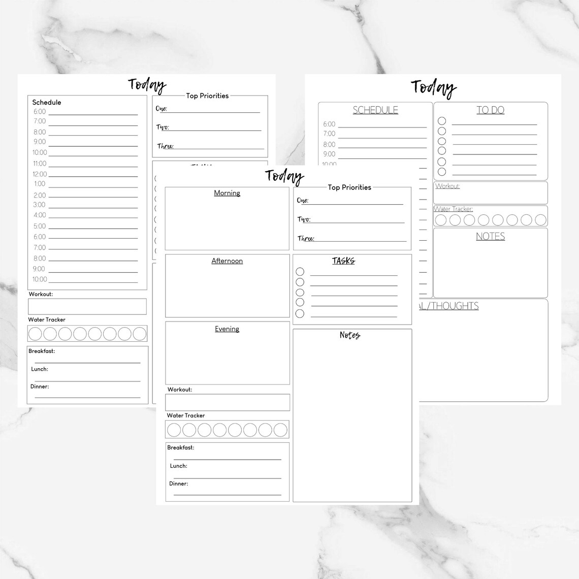 Digital Daily Planner Templates by Allie Marie Digital | Digital ...