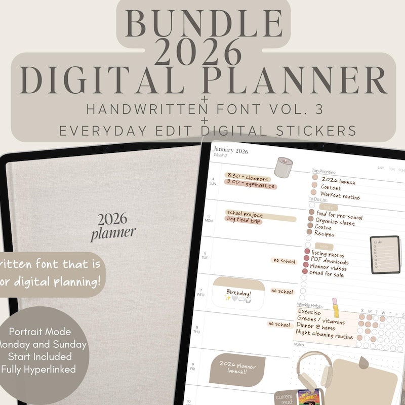 Digital Stickers 2026 - Etsy