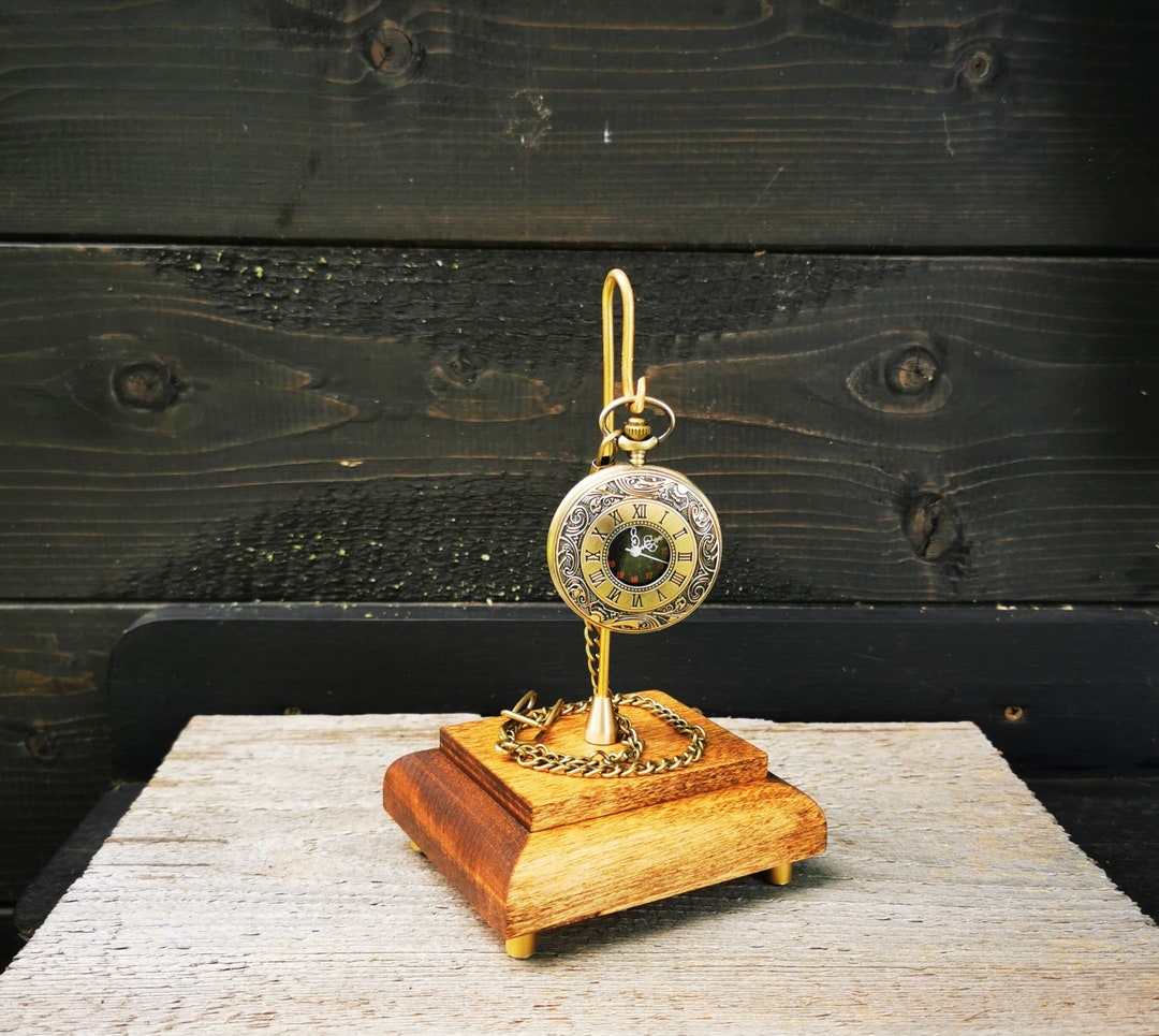Pocket Watch Holder With Bronze Hook - Etsy