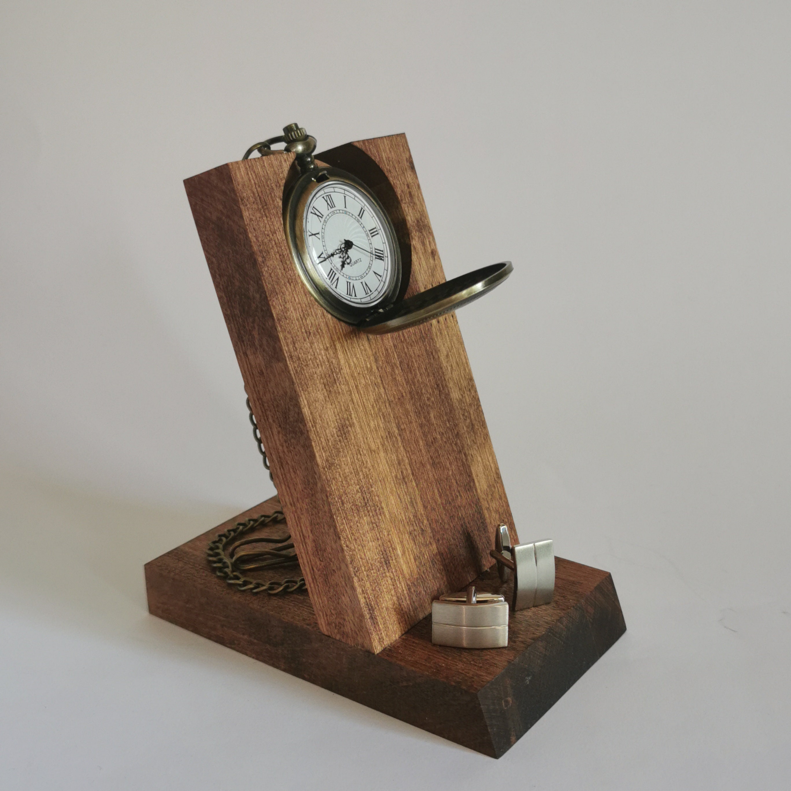 Stand for a Pocket Watch, Decorated With Cork Detail - Etsy