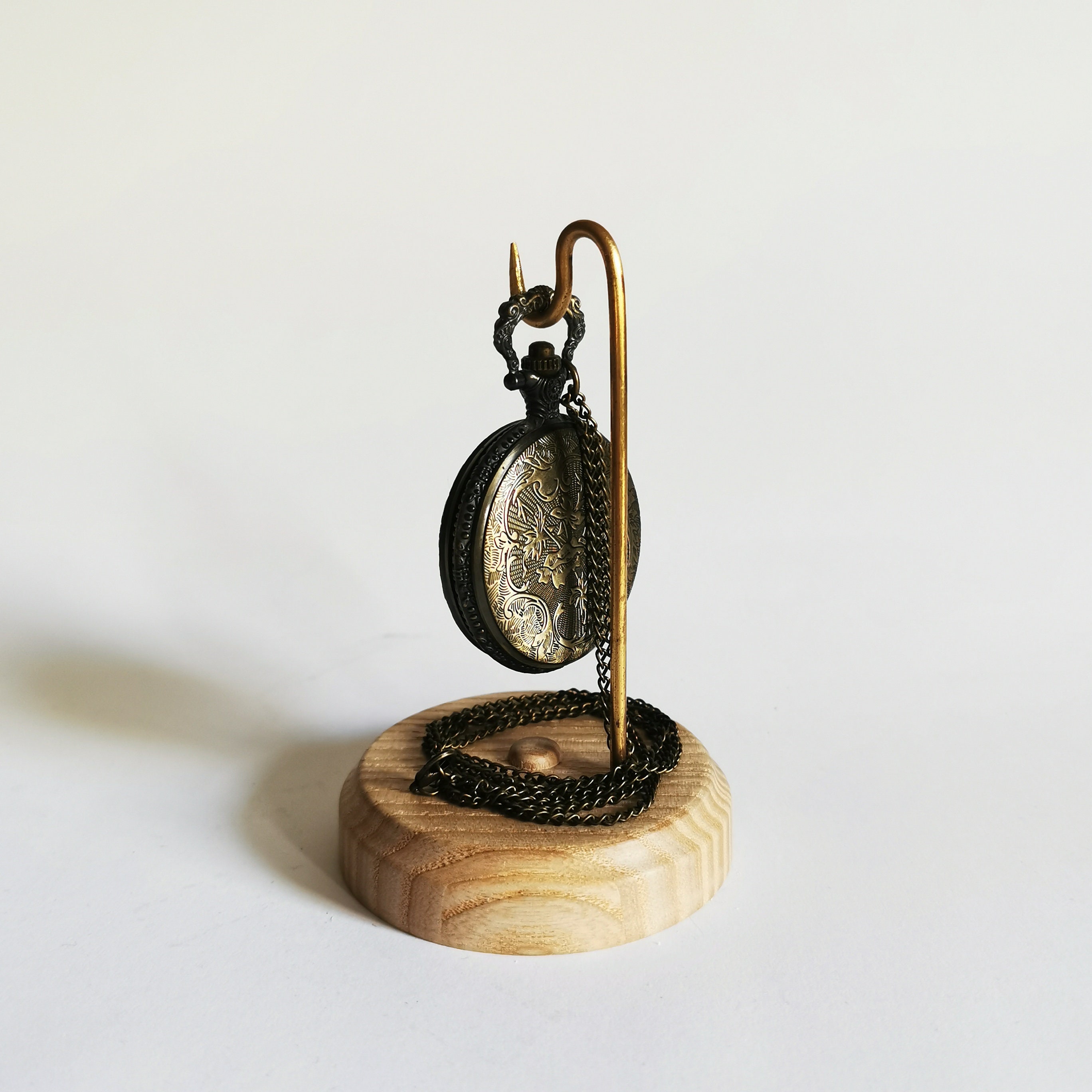 Pocket Watch Holder With Bronze Hook - Etsy
