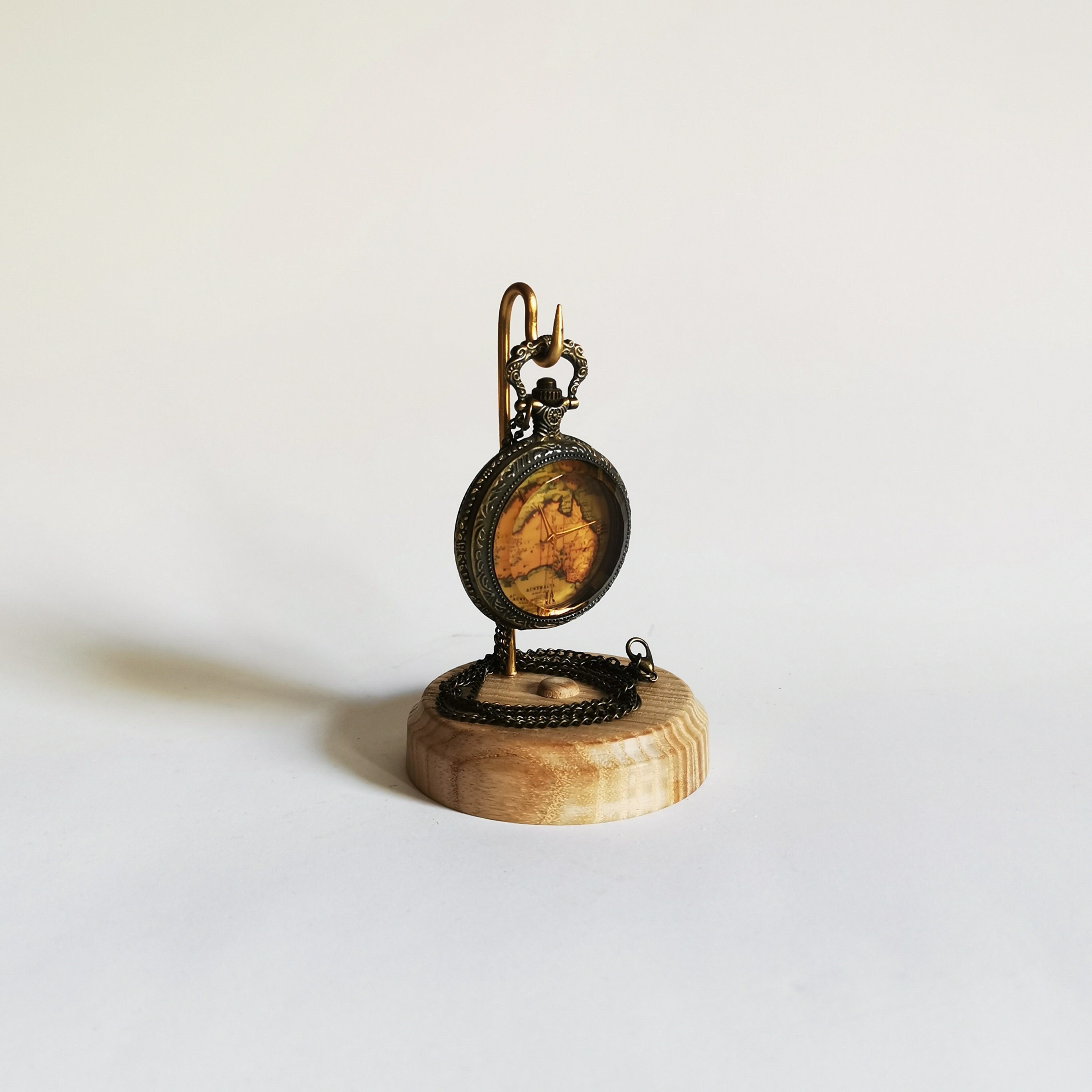 Pocket Watch Holder With Bronze Hook - Etsy