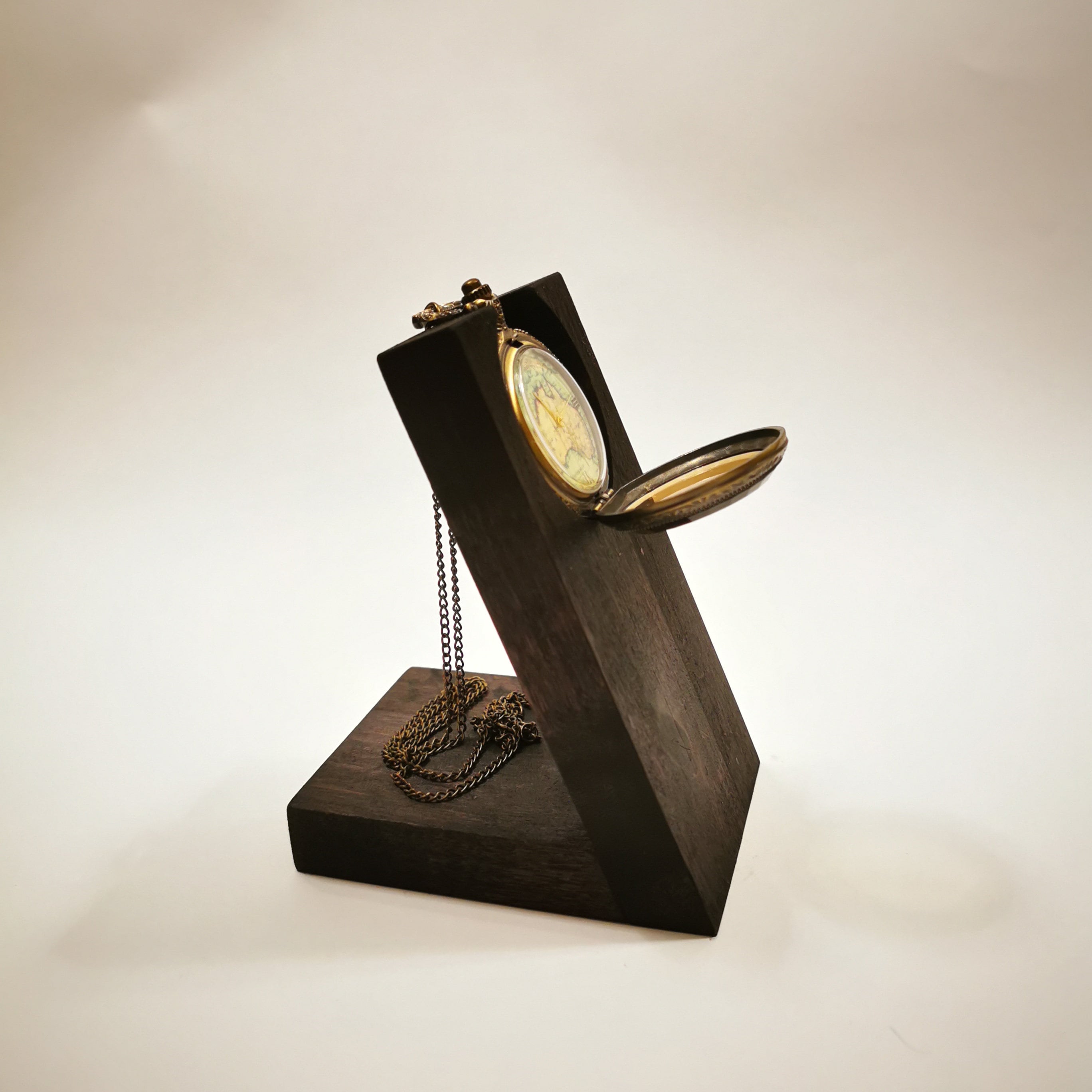 Stand for a Pocket Watch, Decorated With Cork Detail - Etsy