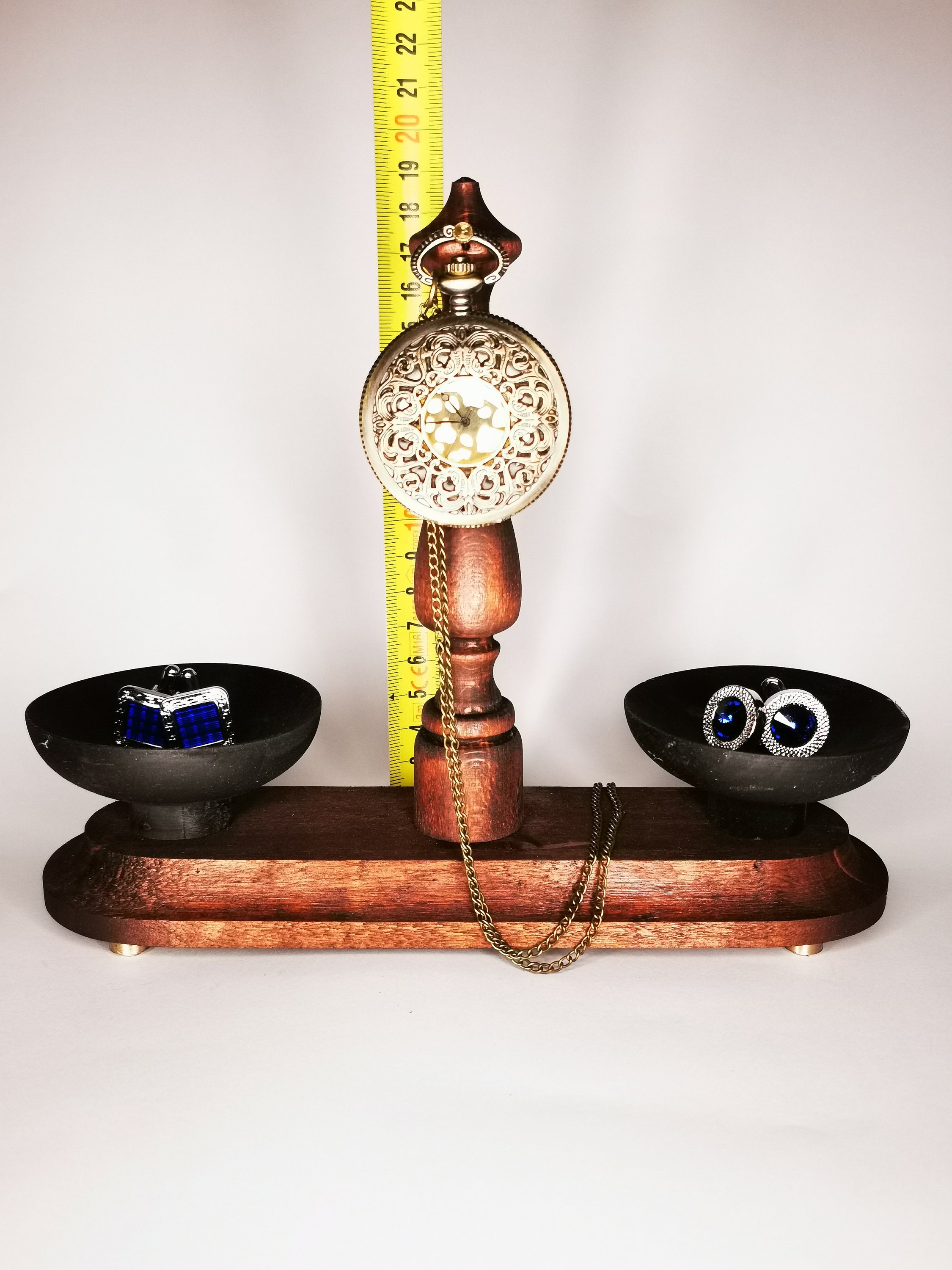 Pocket Watch and Cufflink Holder - Etsy