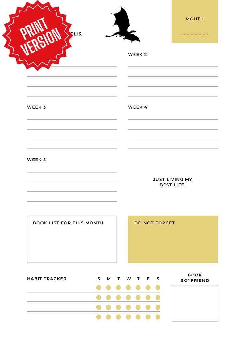 Fourth Wing 2024 Digital Planner - Etsy