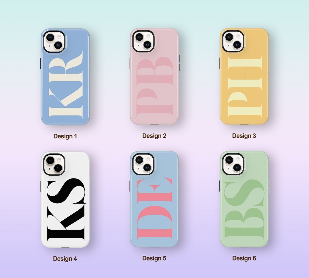 IPhone 16 Case, Personalized Initial iPhone Case, Custom Name iPhone 16 ...