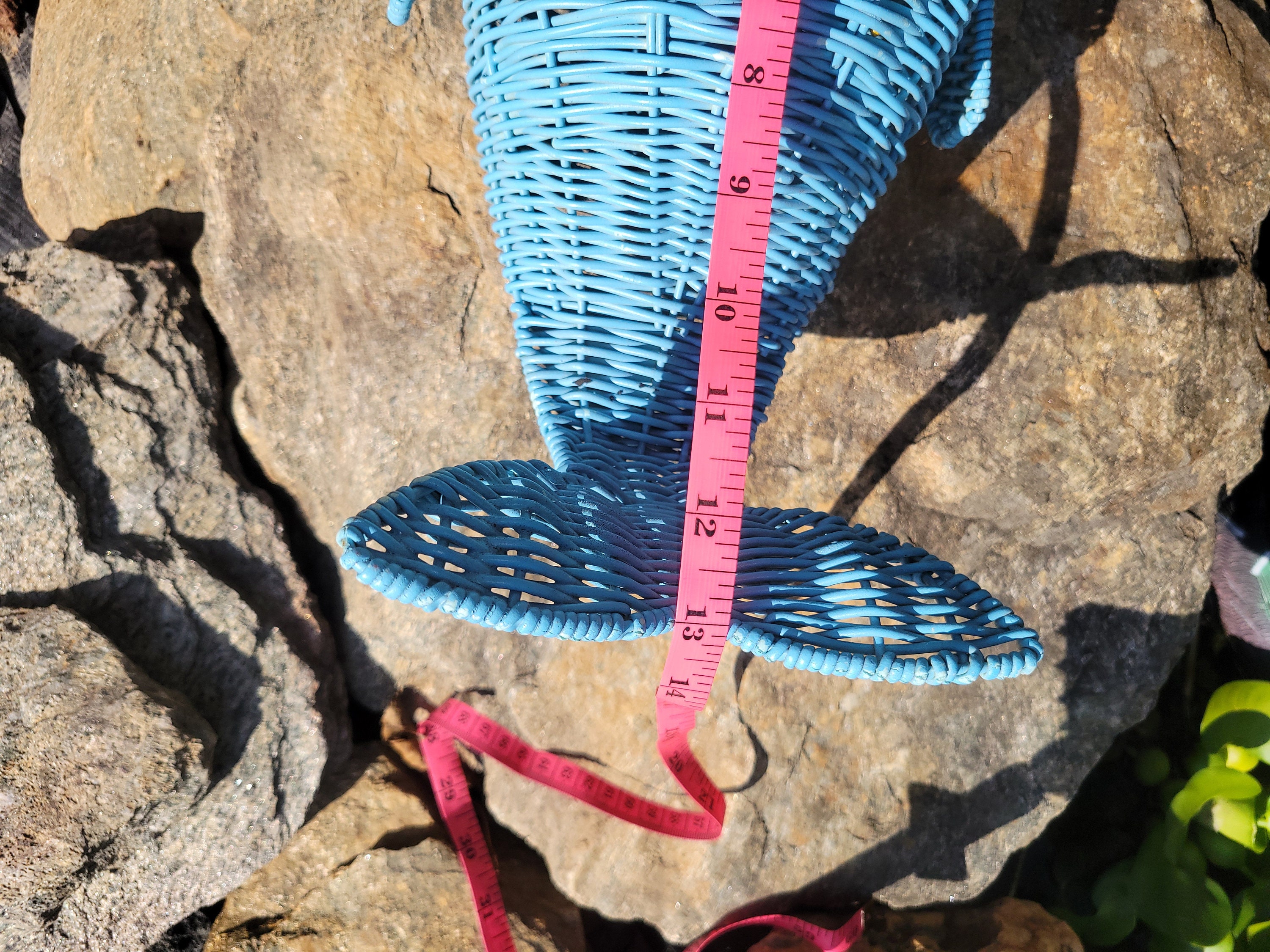 Wicker Whale Planter - Etsy