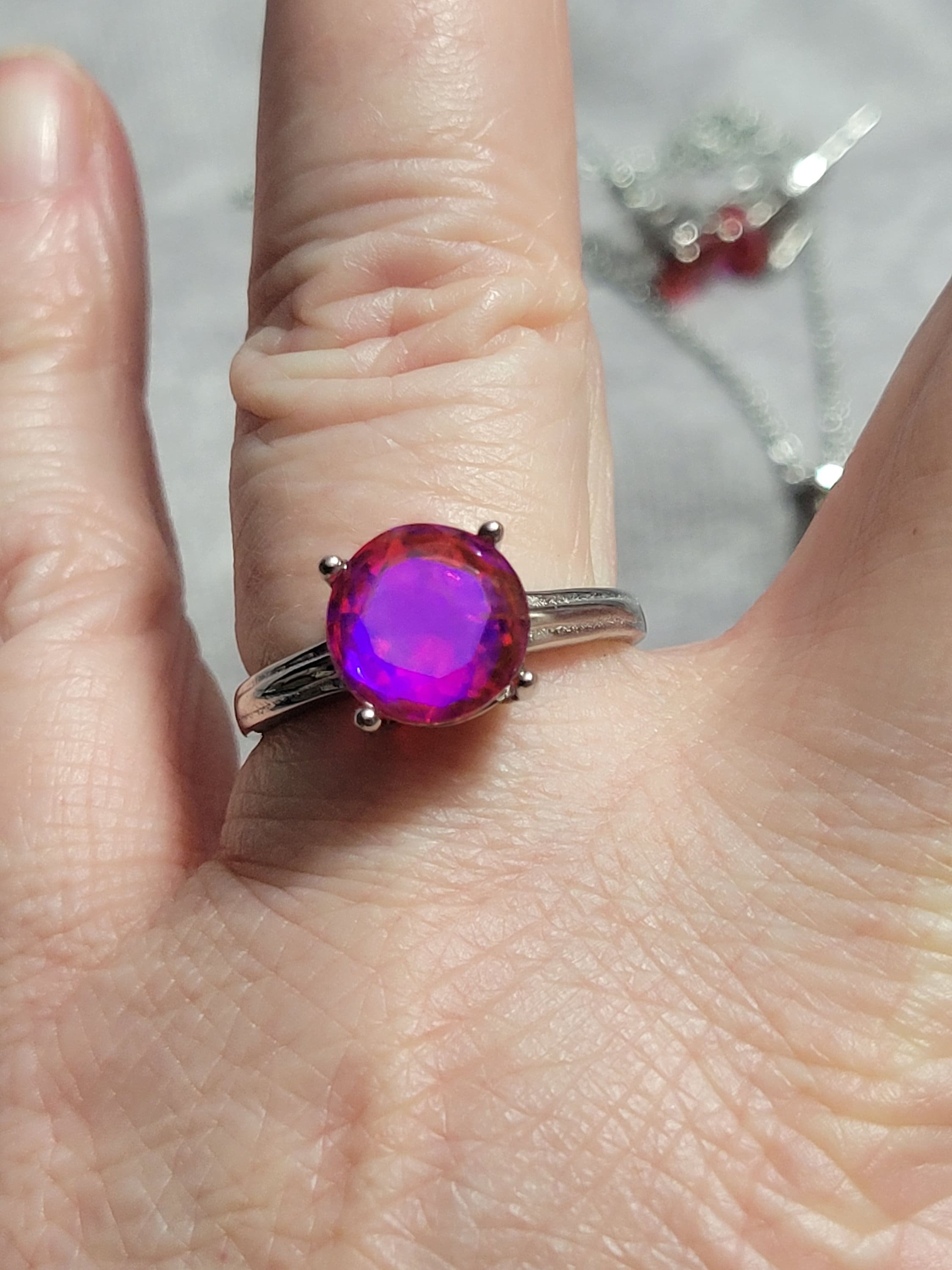 Volcanic Quartz Ring, Earrings and Pendant Necklace - Etsy