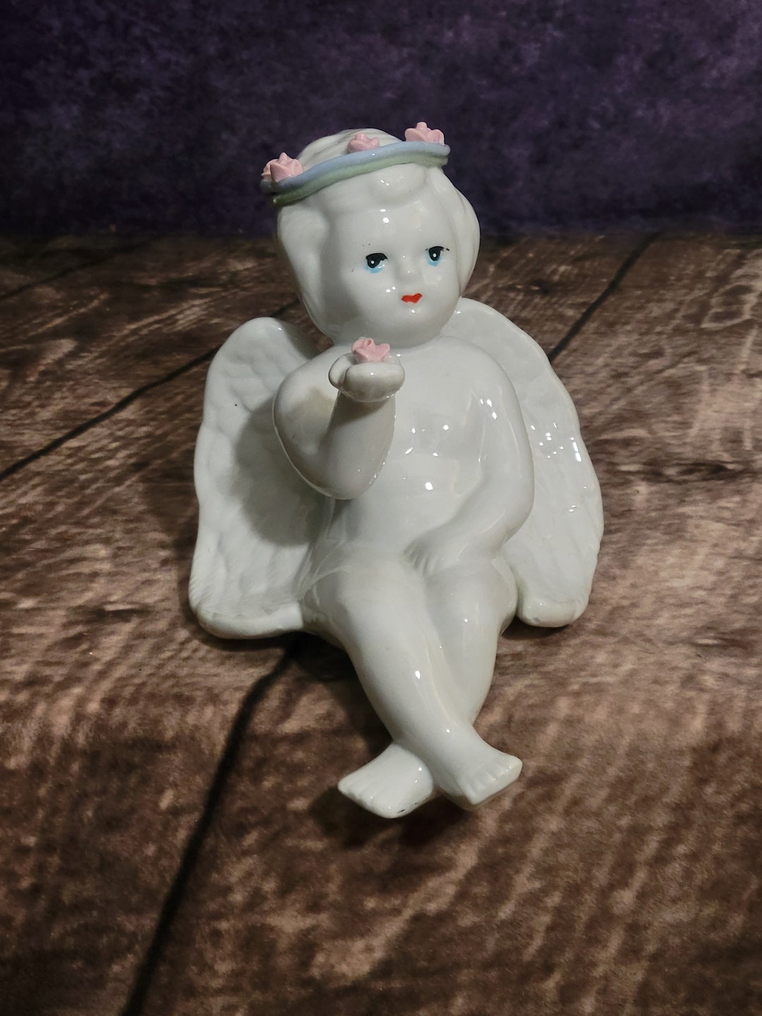 Victorian Ceramic Cherub Angel - Etsy