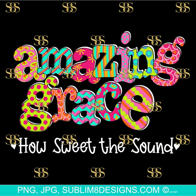 Amazing Grace Stickers - Etsy