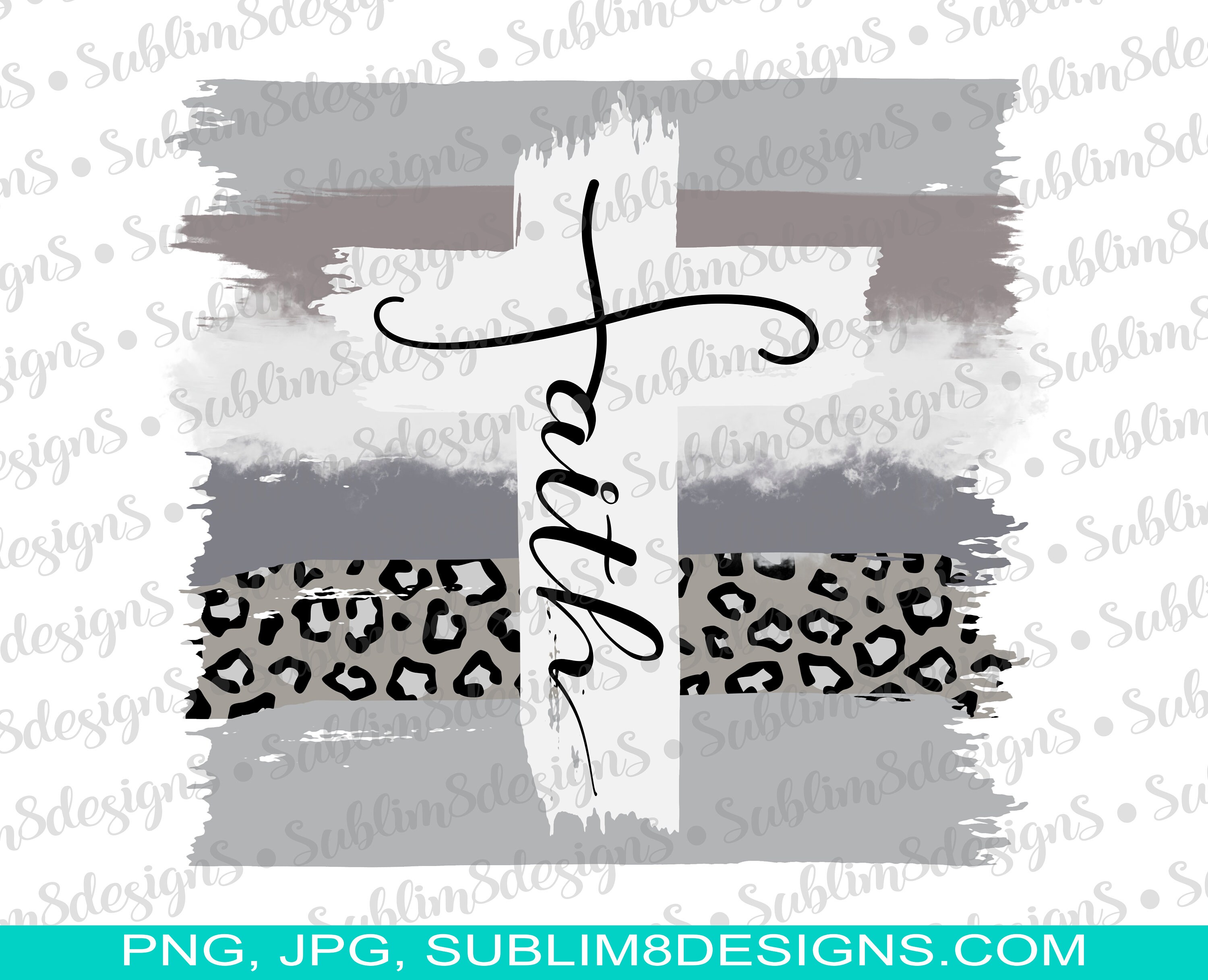 Faith Grey Paint Stripes PNG and JPG ONLY - Etsy