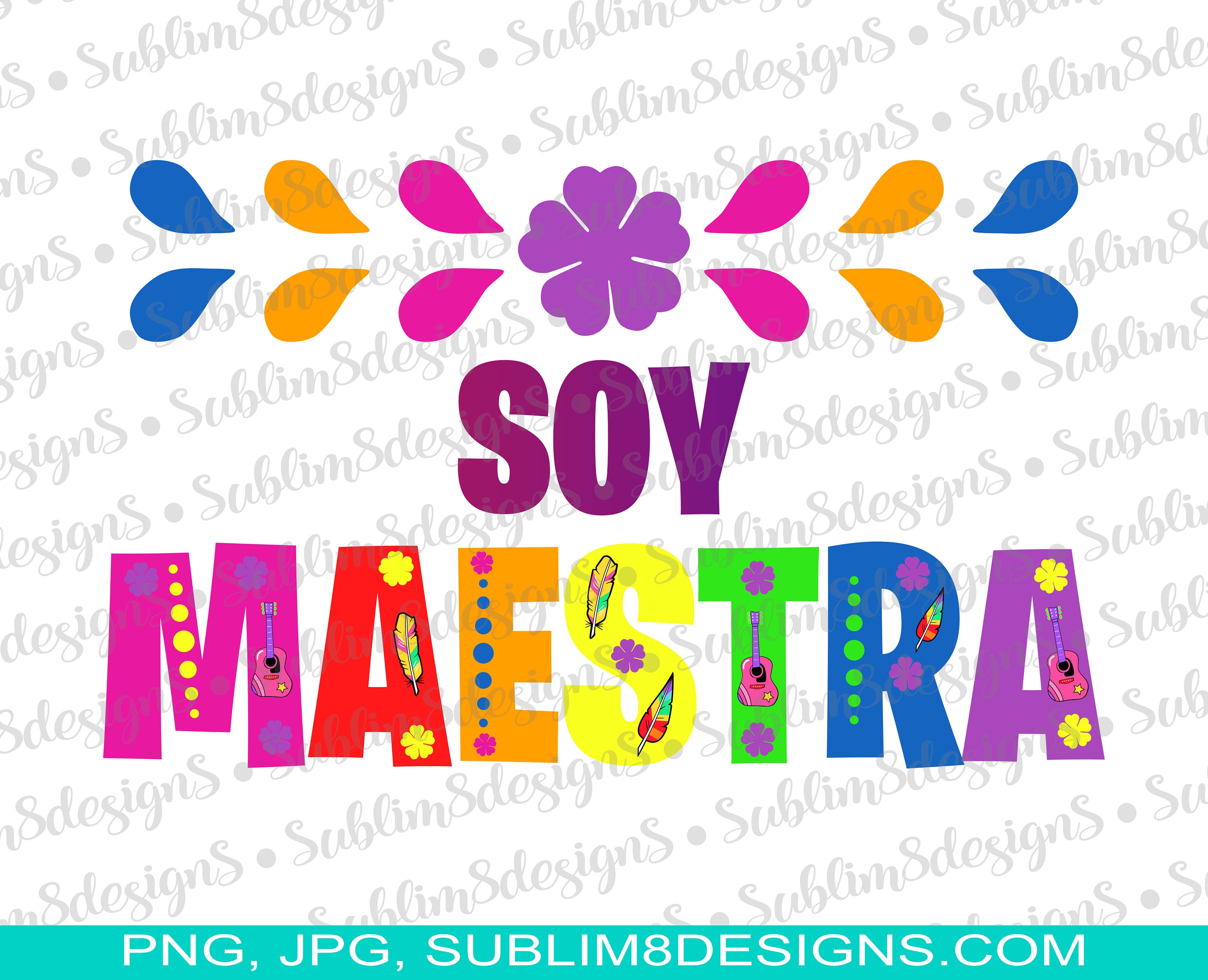 Soy Maestra PNG y JPG SOLAMENTE - Etsy México