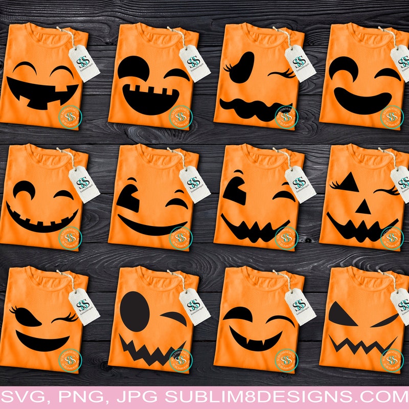 Winking Pumpkin Face - Etsy