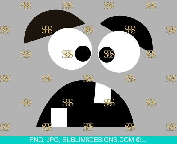 Halloween Funny Face PNG ONLY - Etsy