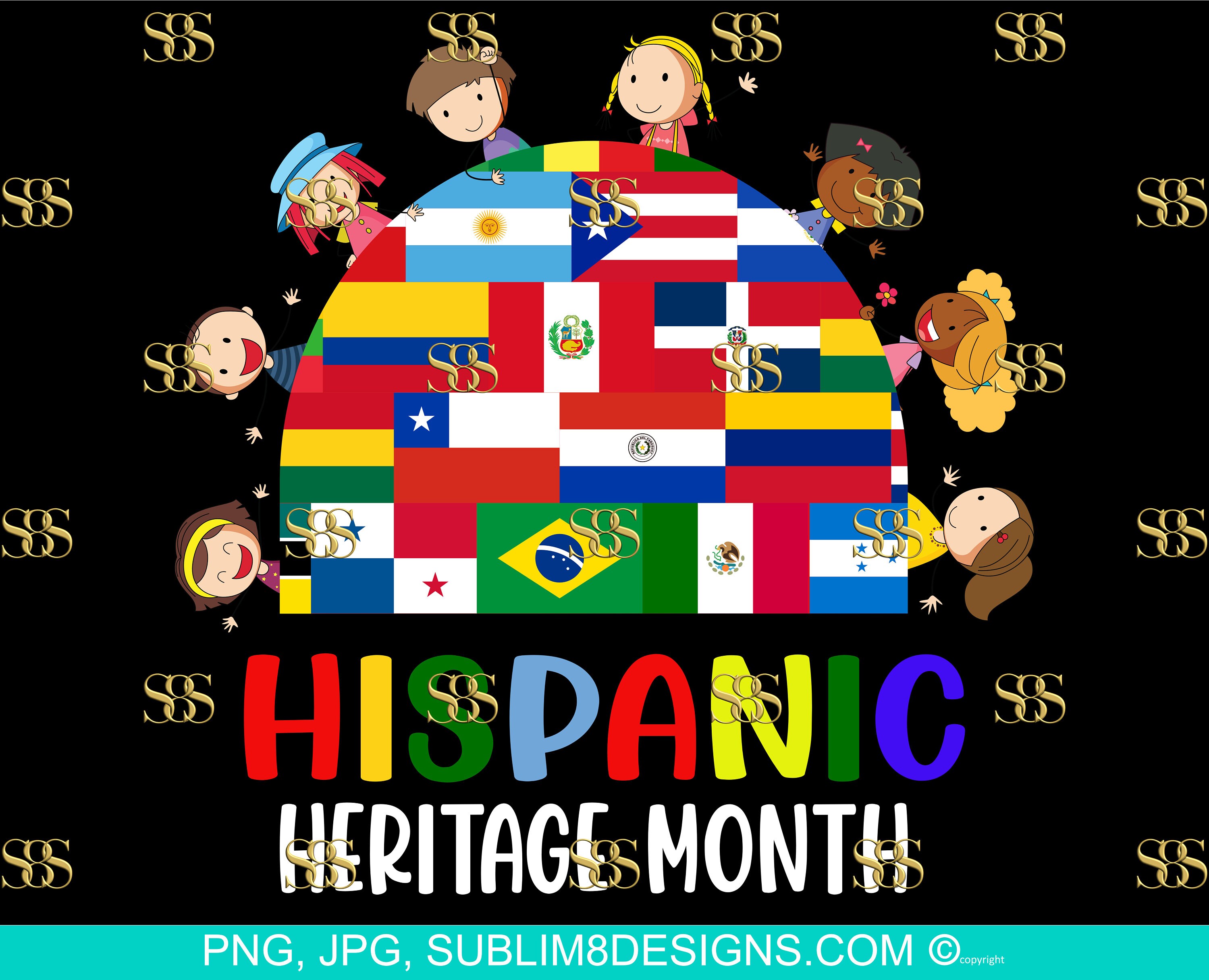 Hispanic Heritage Month PNG ONLY - Etsy