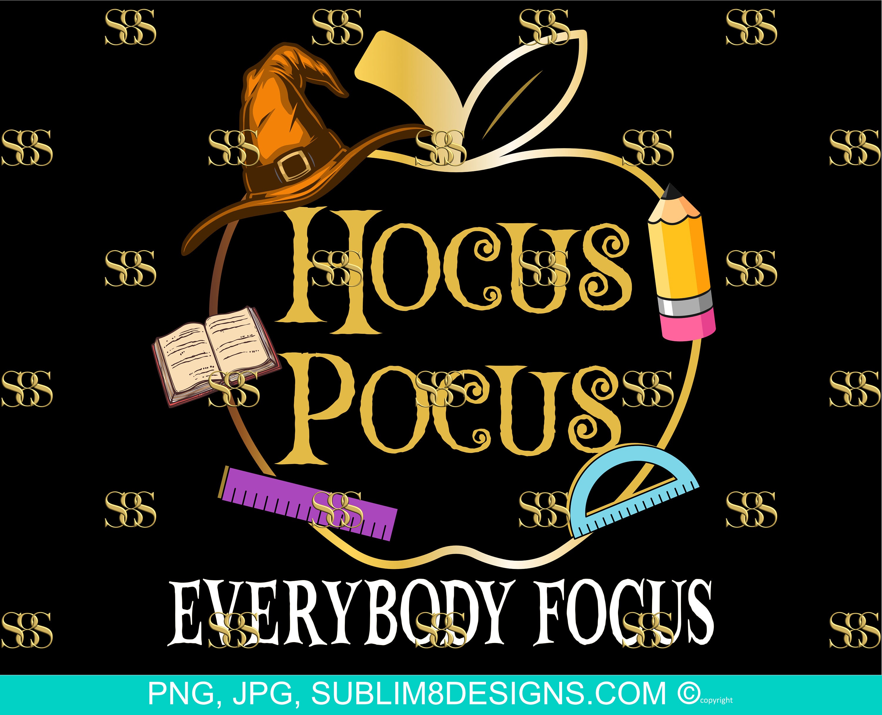 Hocus Pocus Everybody Focus PNG ONLY - Etsy