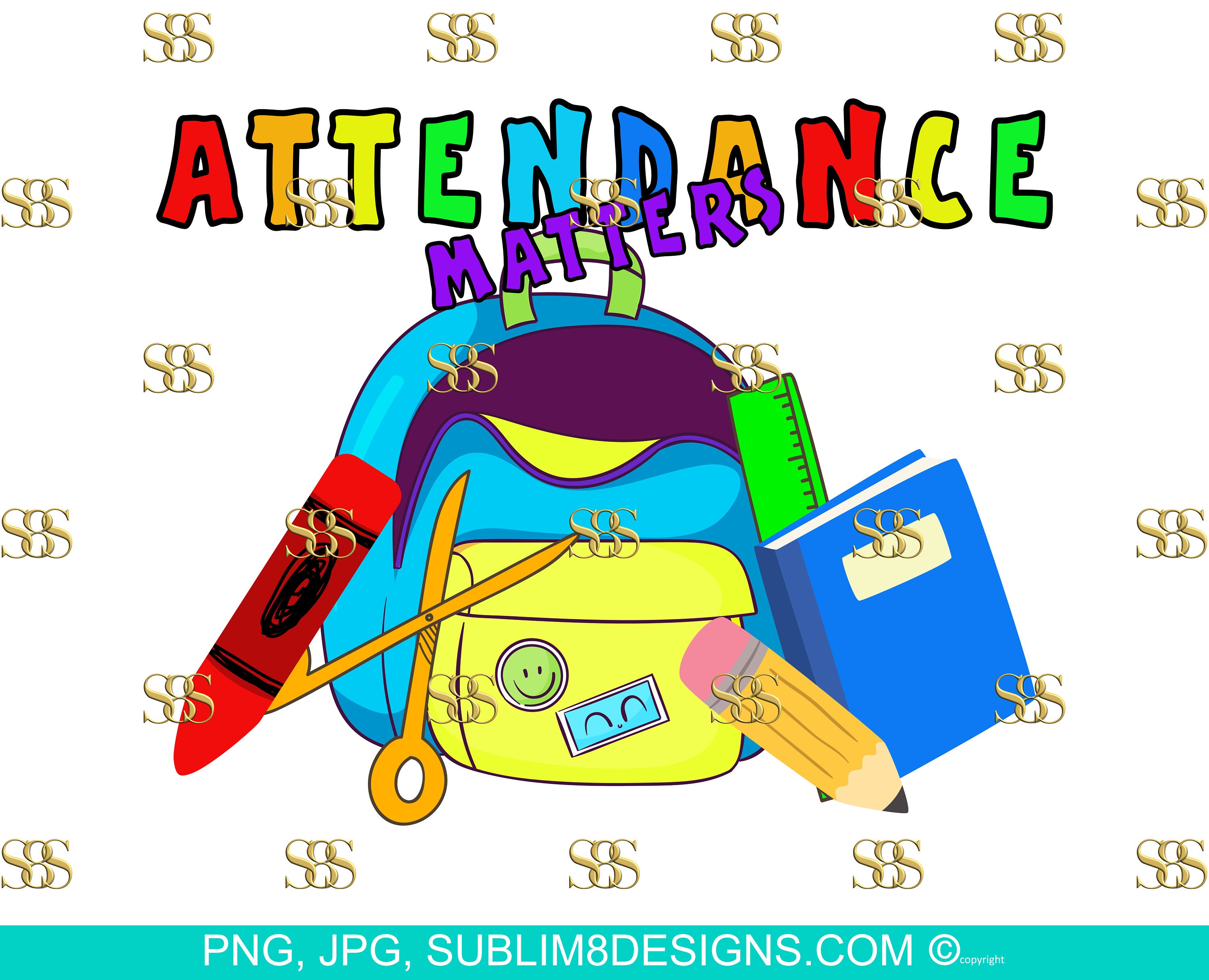 Attendance Matters PNG and JPG ONLY - Etsy