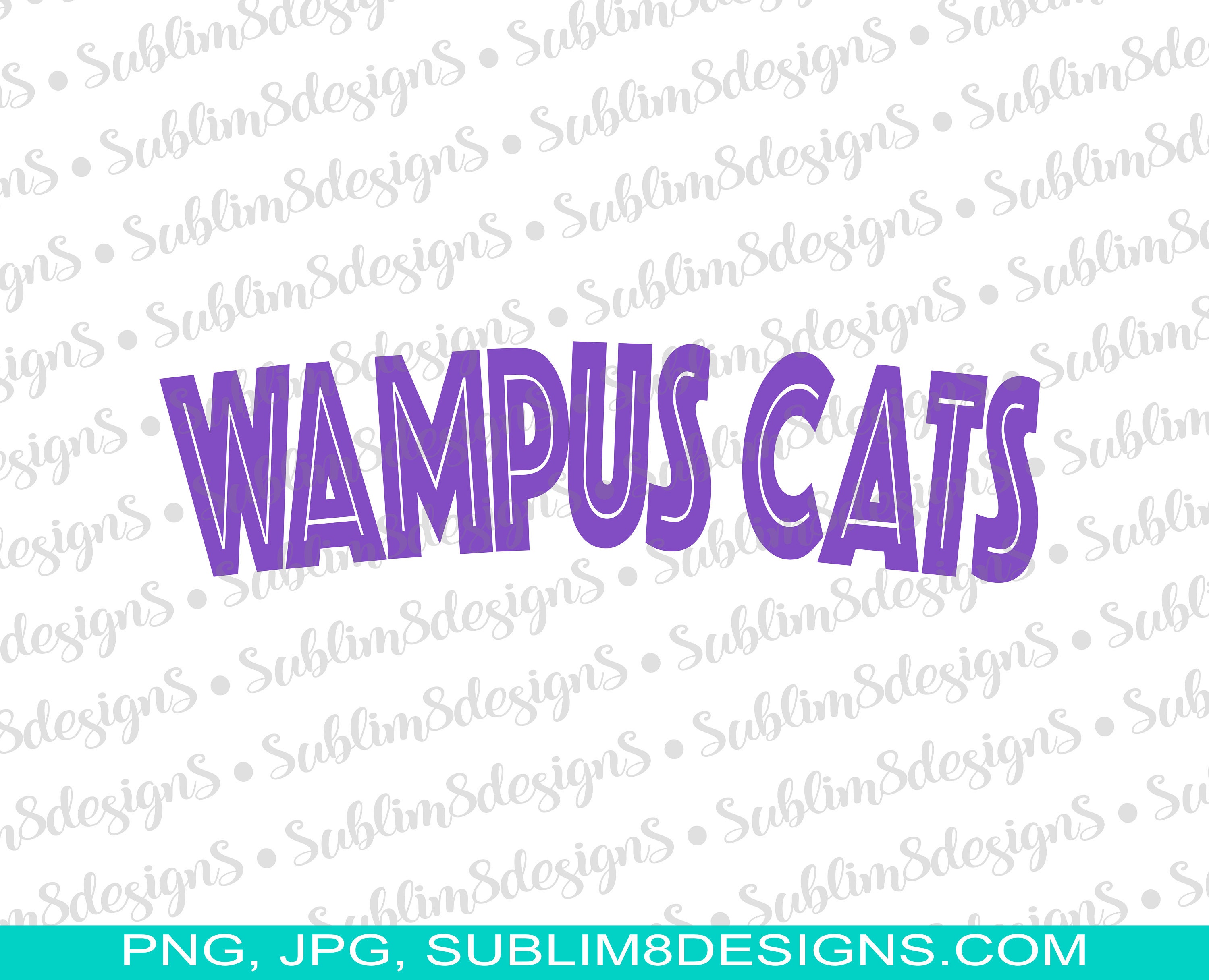 Wampus Cats SVG PNG and JPG | Etsy