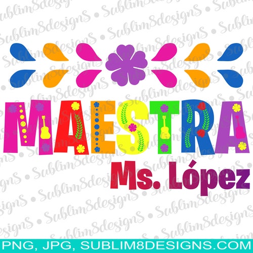 Maestra Rainbow PNG and JPG ONLY - Etsy