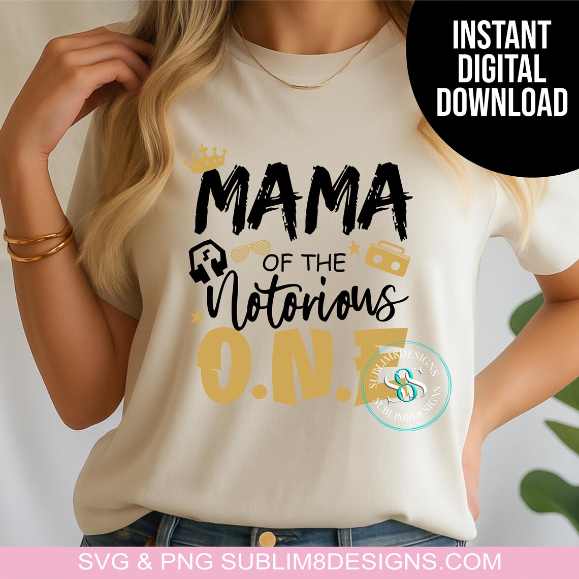 Notorious One Family Birthday SVG & PNG Bundle | 12 Matching Designs ...