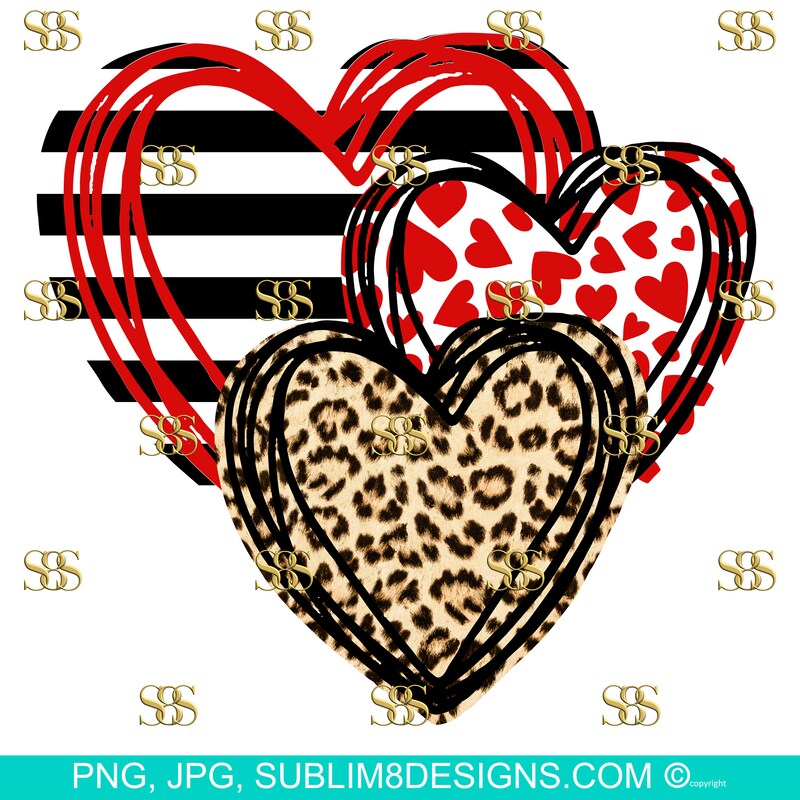 Leopard Heart Svg - Etsy