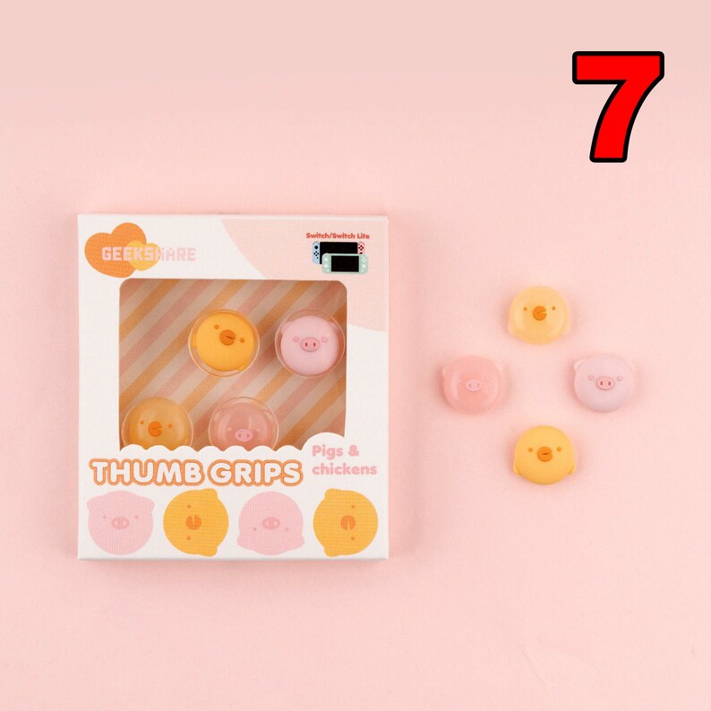 Set of 4pcs Colorful Cute Farm Animals Soft Thumb Grip Caps - Etsy