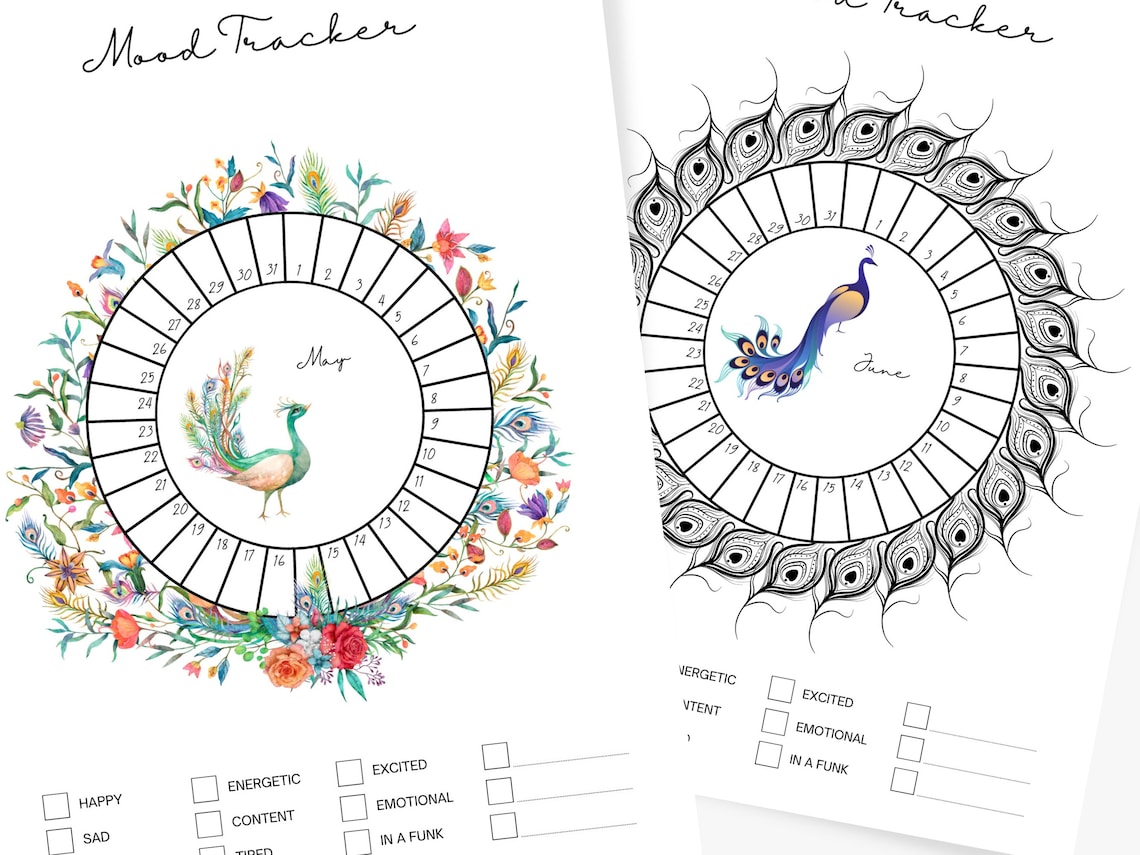 Mood Tracker Bundle Pack Printable DBT Mood Chart Journal - Etsy UK