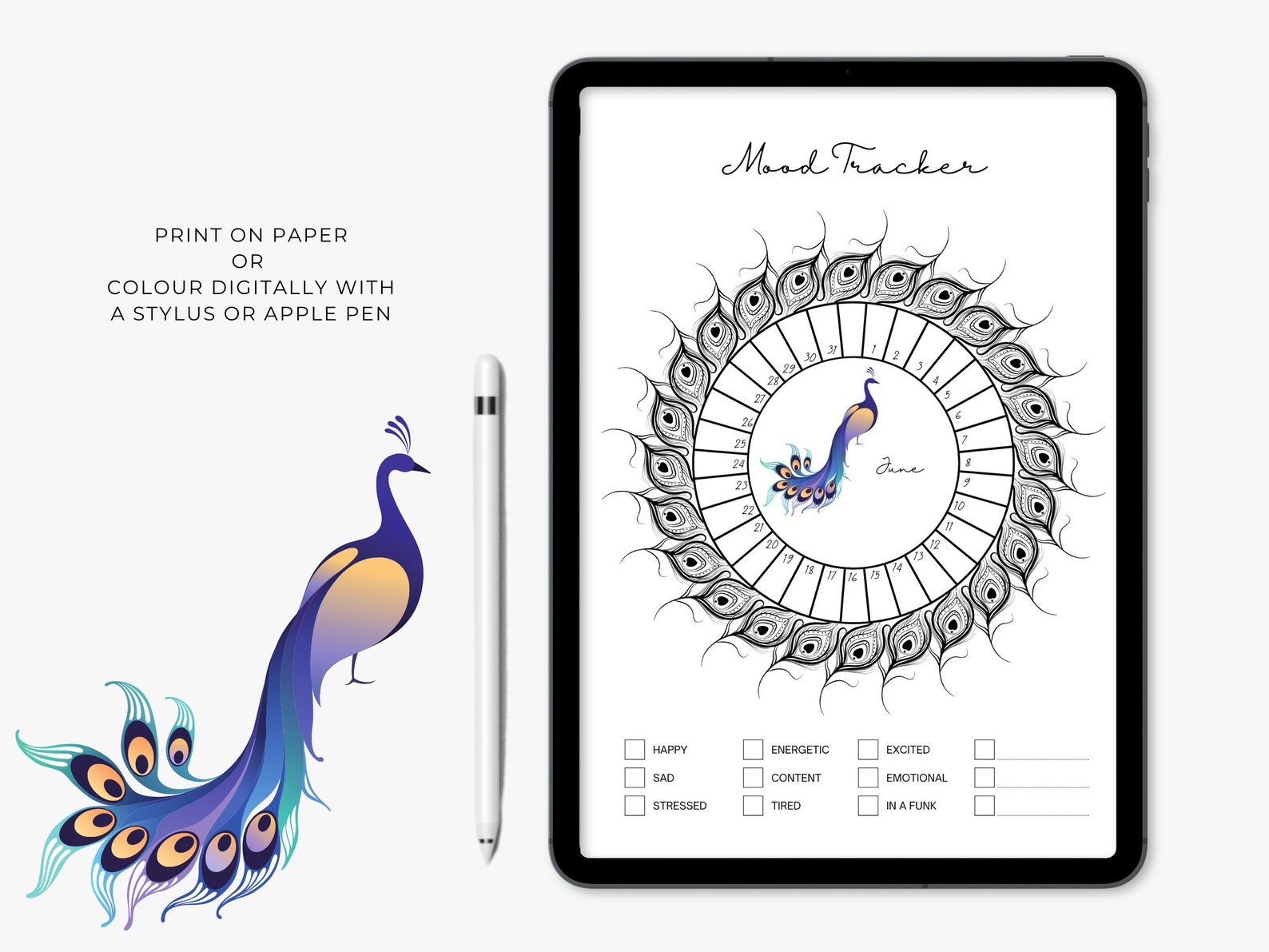 Mood Tracker Bundle Pack Printable, DBT Mood Chart Journal Self Care ...