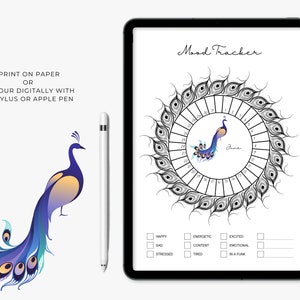 Mood Tracker Bundle Pack Printable, DBT Mood Chart Journal Self Care ...